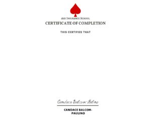 White with Golden Borders High School Diploma Certificate | Ace ...